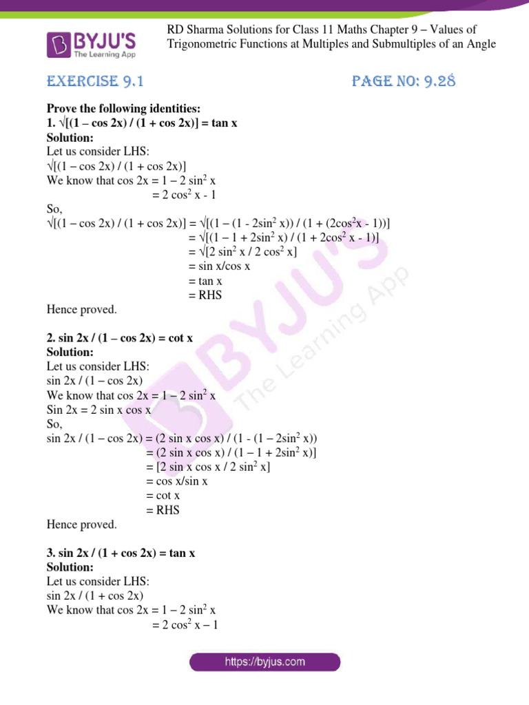 Trigonometric Functions | PDF | Trigonometric Functions | Functions And Mappings