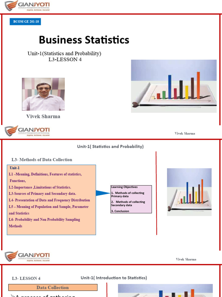 FS BCOM-2 Lesson-4 | PDF | Statistics | Questionnaire