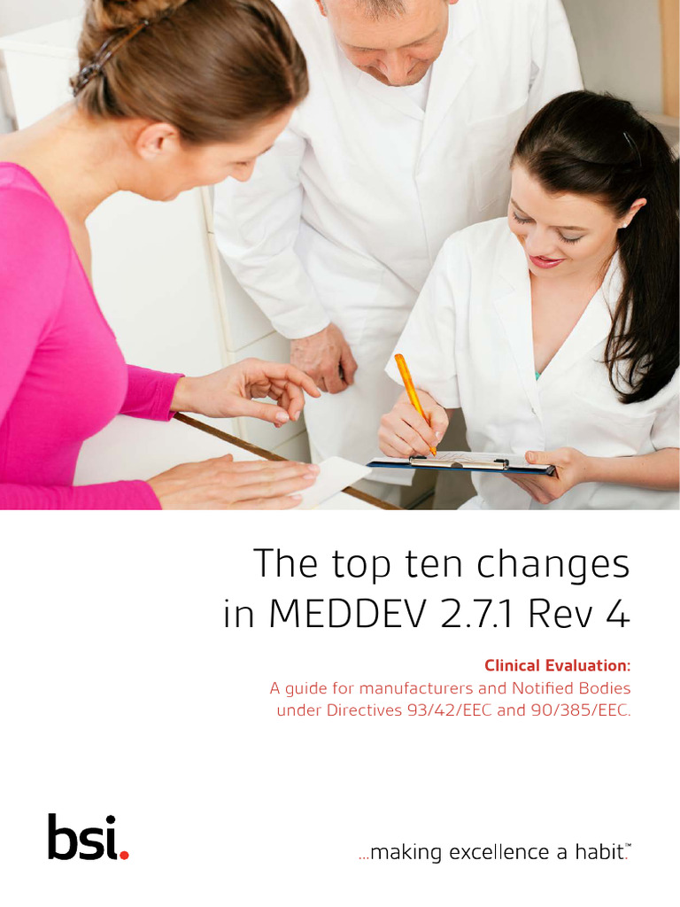 Bsi Md Meddev 271 Clinical Guidance Brochure My Pdf Medical Device