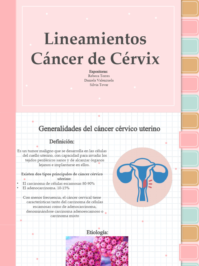 Ca de cervix lineamientos | PDF | Cáncer de cuello uterino | Cáncer