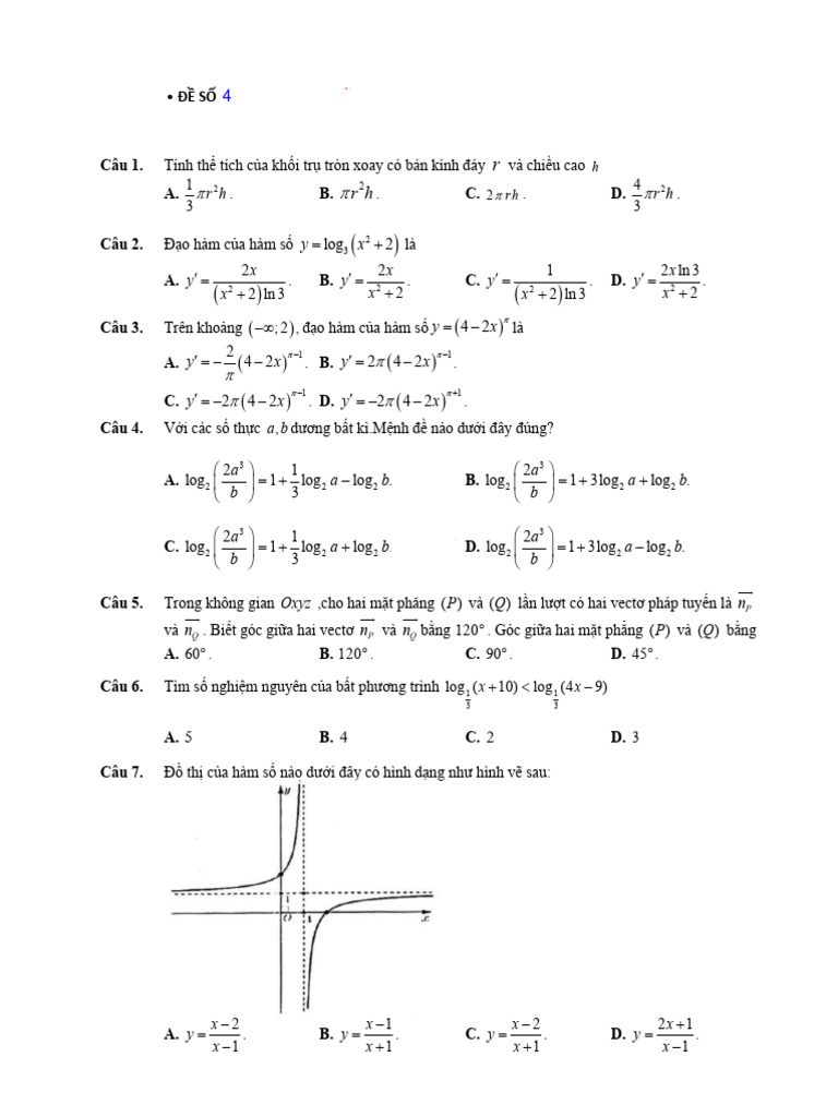 Đề Số 44 - Mỗi Ngày 1 Đề Thi 2024 - Phát Triển Đề Minh Họa 2024 | PDF