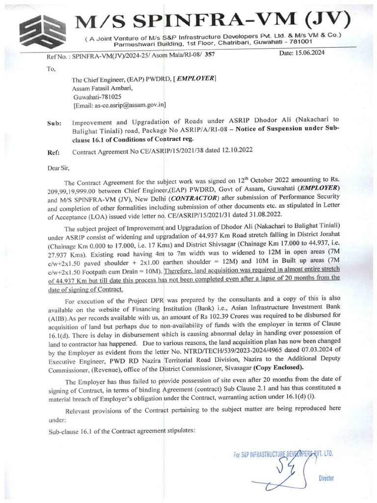 Reply To Notice of Suspension | PDF