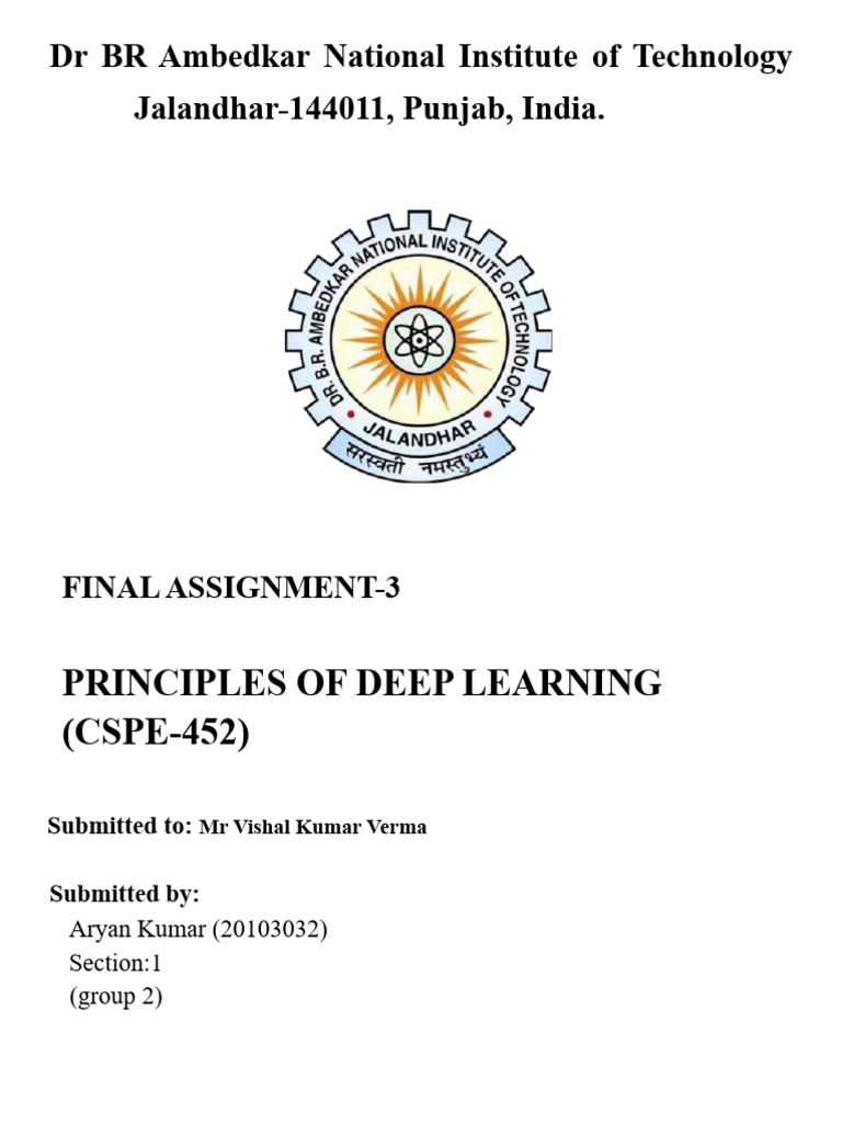 PDL Final Assignment-3 Aryan | PDF | Graphics Processing Unit | Computational Neuroscience