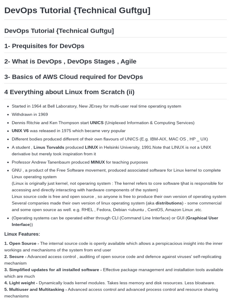 DevOps Tutorial (Technical Guftgu) | PDF | Computer File | Computer ...