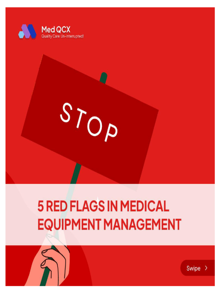 5 Red Flags in Medical Equipment Management | PDF
