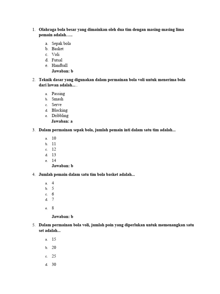 Soal SAS Genap 2023-2024 Kls 11 Penjas | PDF