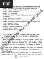 1ST Term .SSS2 Economics | PDF | Elasticity (Economics) | Supply And Demand