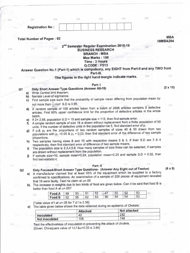 Business Research 2nd Sem | PDF