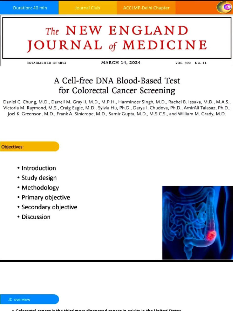 Journal Club ACCLMP Colon Cancer | PDF