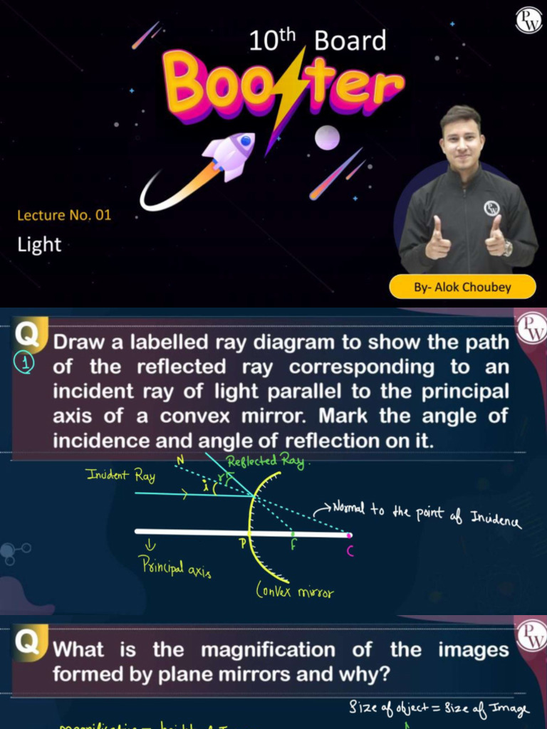 Physics 01 - Light-Reflection & Refraction - Practice Sheet Discussion ...