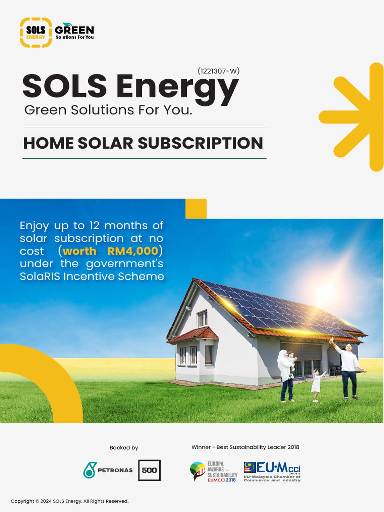 SOLS Energy Brochure 2024 | PDF | Solar Power | Subscription Business Model