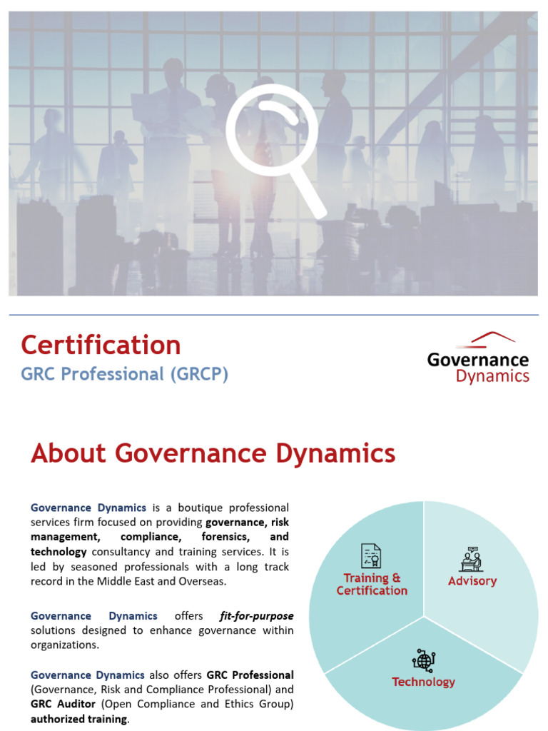 GD GRC Professional GRCP Certification in Person 2025 | PDF | Governance | Internal Audit
