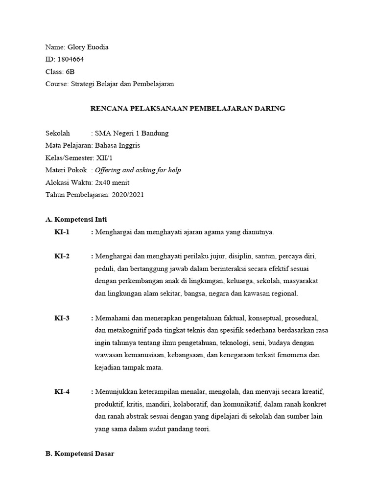 6B - Lesson Plan | PDF