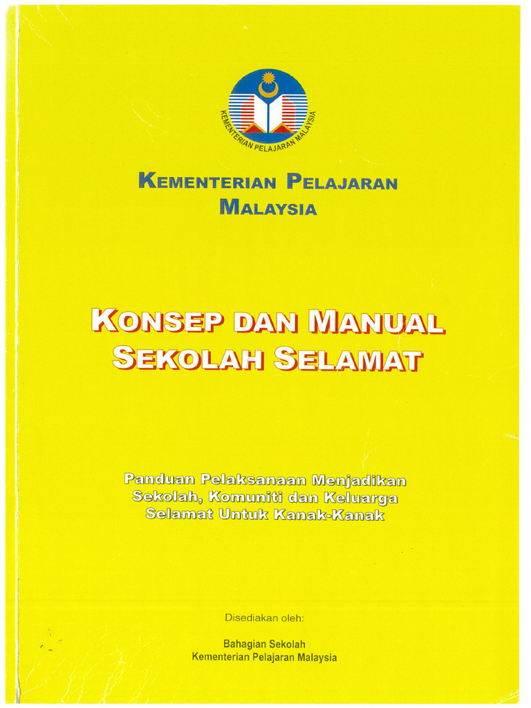 Buku Konsep Dan Manual Sekolah Selamat Kpm | PDF