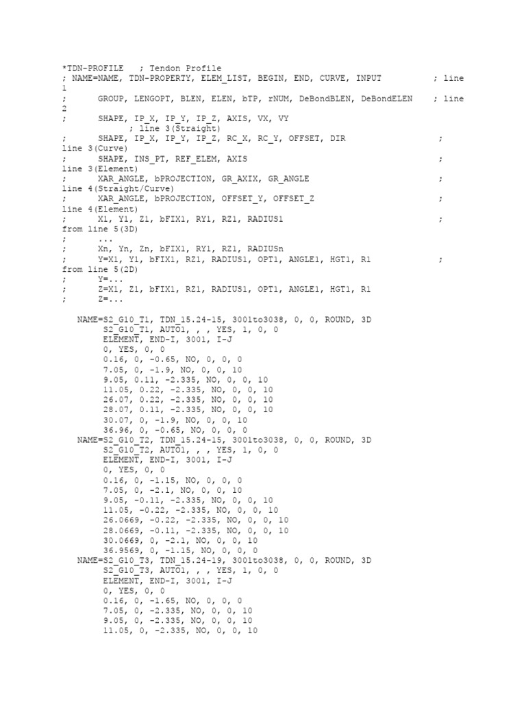 Tendon Profile | PDF