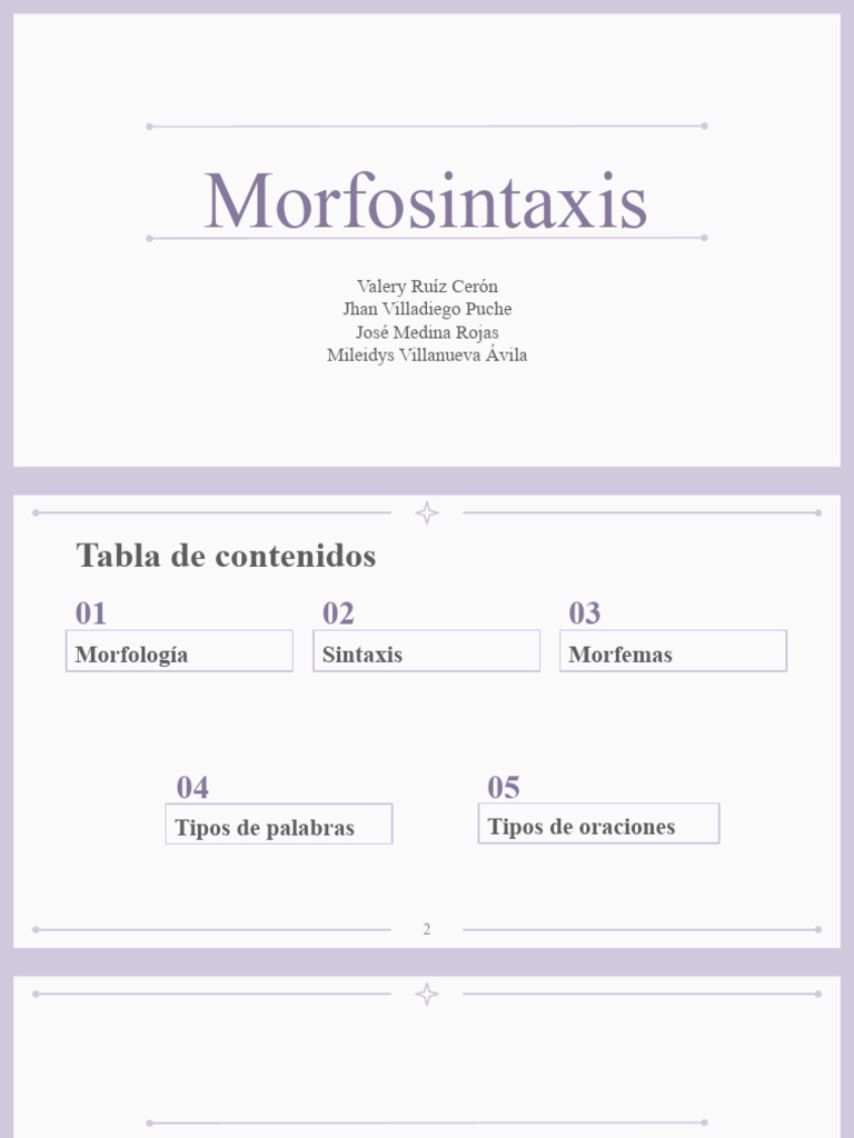 Morfosintaxis 2 | PDF | Palabra | Numero Gramatical