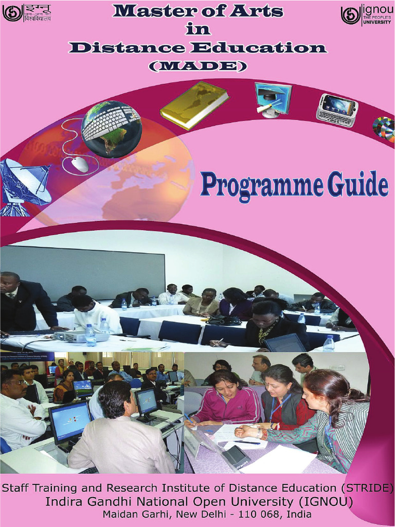 IGNOU MA in Distance Education Guide | PDF | Distance Education ...
