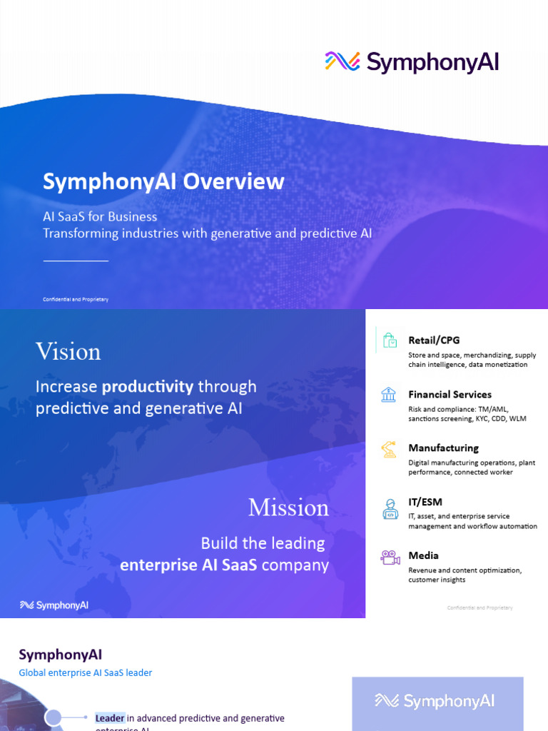 SymphonyAI Overview | PDF | Artificial Intelligence | Intelligence (AI) & Semantics