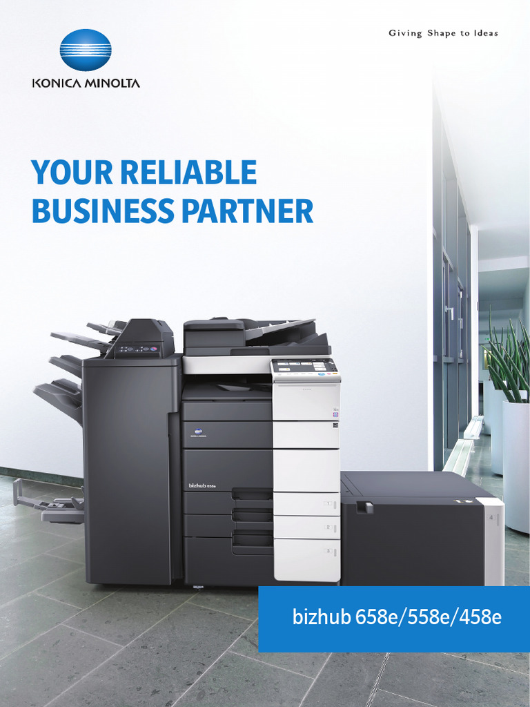 Bizhub 458e 558e 658e Brochure | PDF | Image Scanner | Smart Card