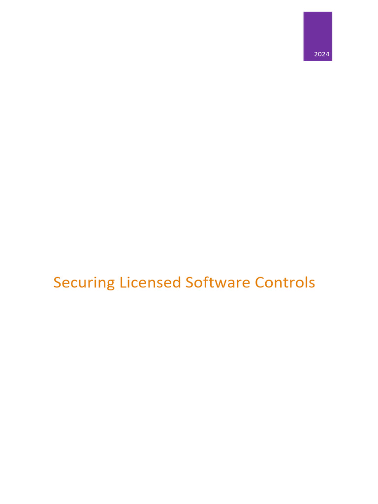 Securing Licensed Software Controls Pt3 | PDF | Key (Cryptography ...