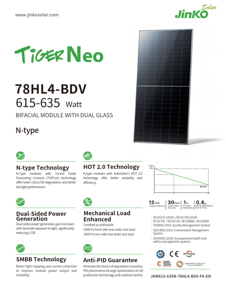 JKM615 635N 78HL4 BDV F8 en | PDF | Glasses | Electrical Engineering