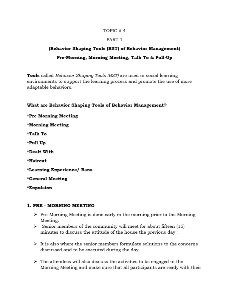 Therapeutic Community Tools | PDF | Psychology | Behavioural Sciences