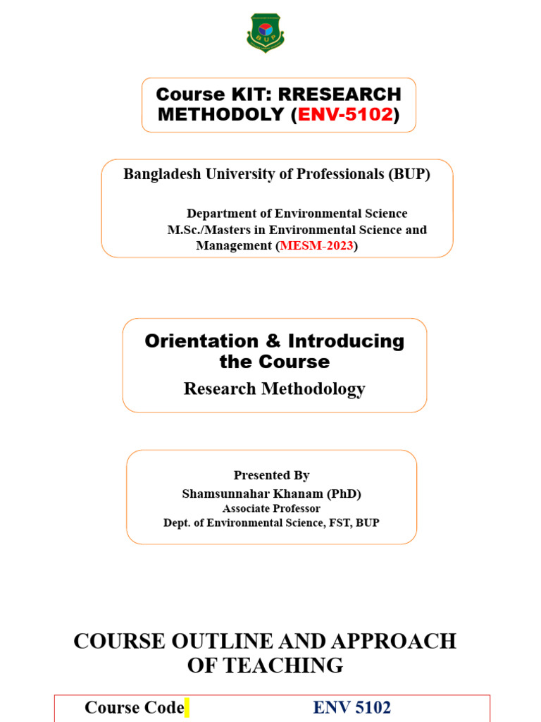 Course Kit | PDF | Methodology | Science