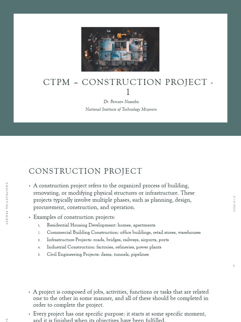 CTPM - 02 - Construction Project - 1 | PDF | General Contractor ...