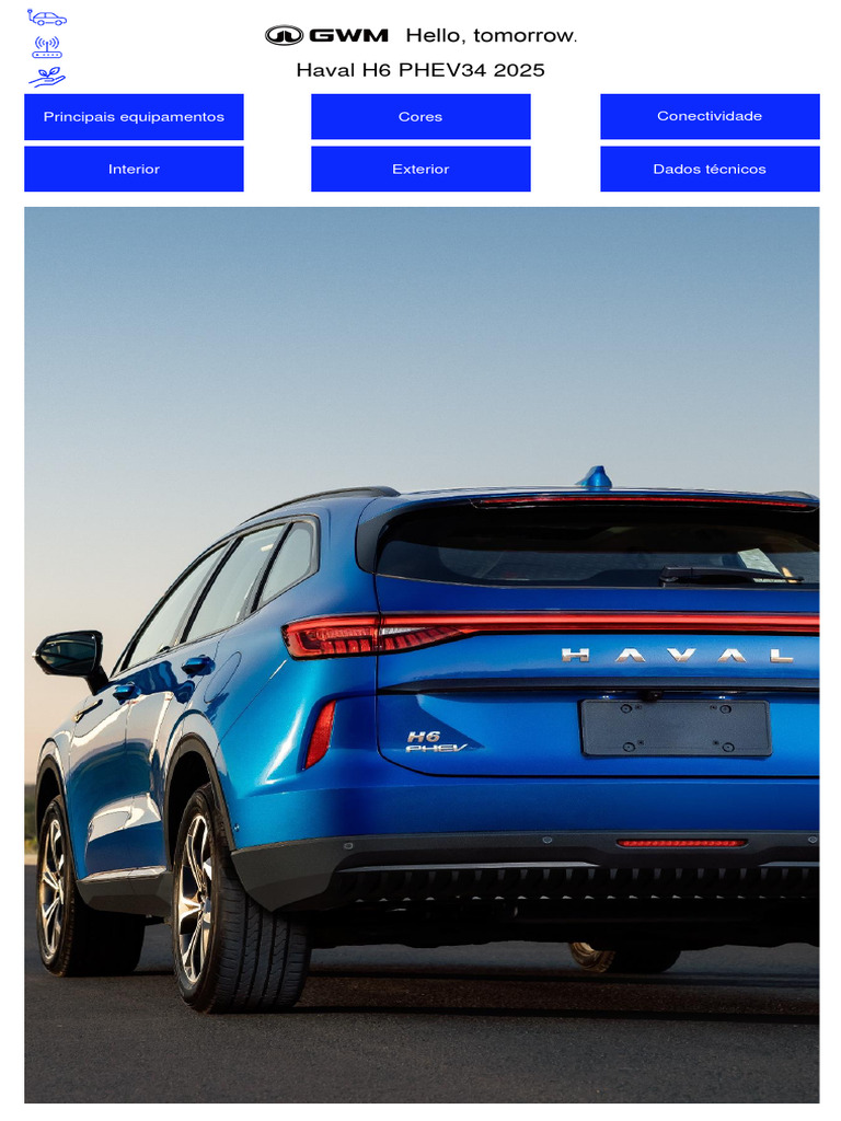 Haval h6 Phev34 2025 Ficha Tecnica | PDF | Freio | Tráfego