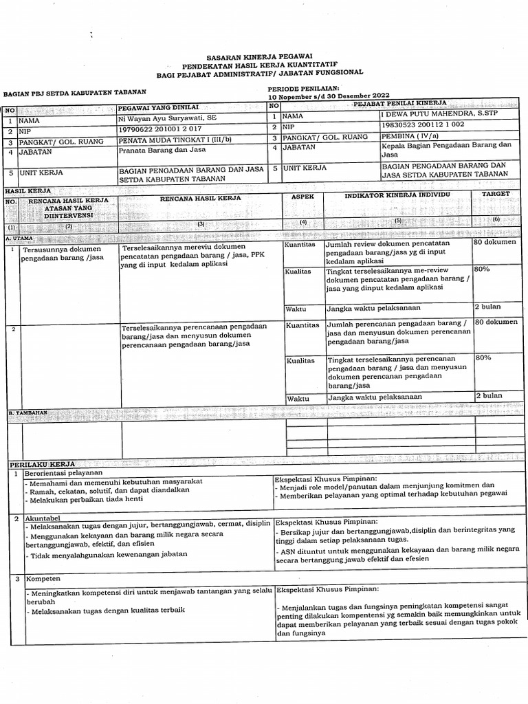 SKP Ayu Suryawati 2022 | PDF