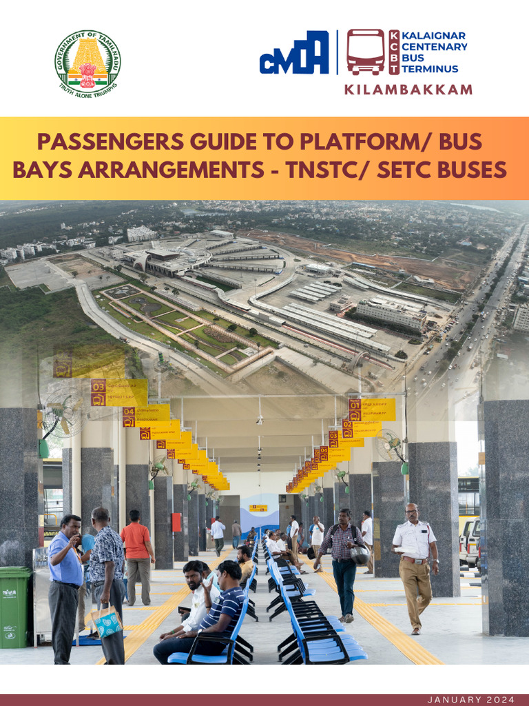 Kilambakkam Bus Platform Guide 2024 | PDF | Transport Companies | South India