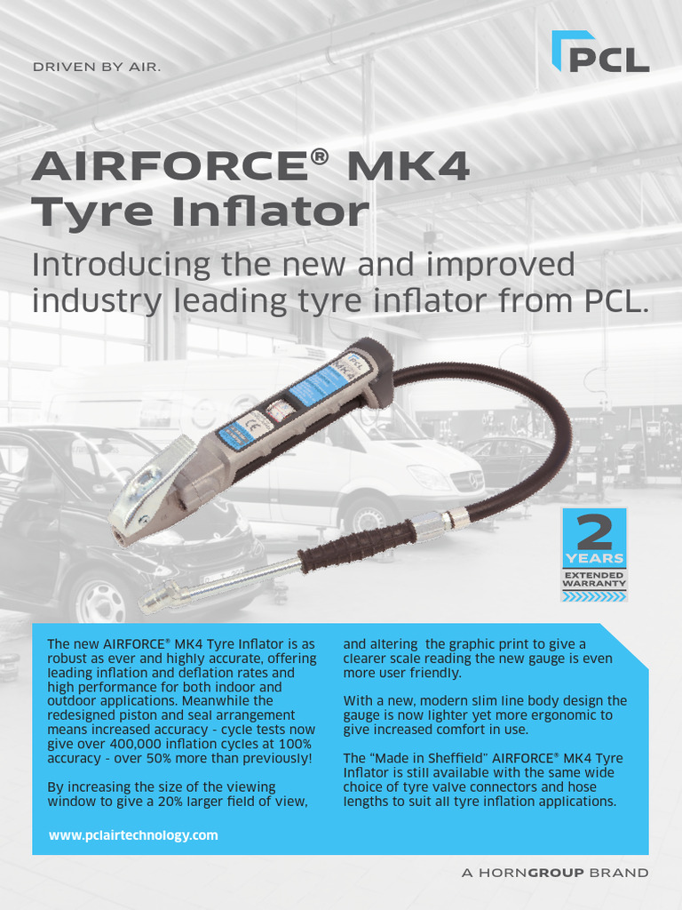 PCL AIRFORCE MK4 Datasheet | PDF | Pressure | Mechanical Engineering