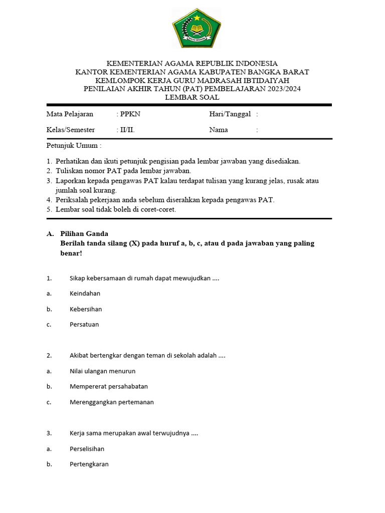 Ppkn Kelas 2 Pdf - EmriDev