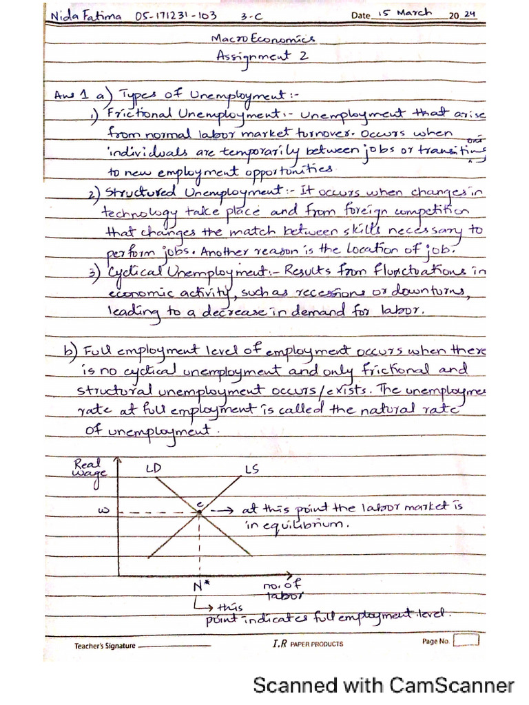 Macroeconomics Assignment 2 | PDF