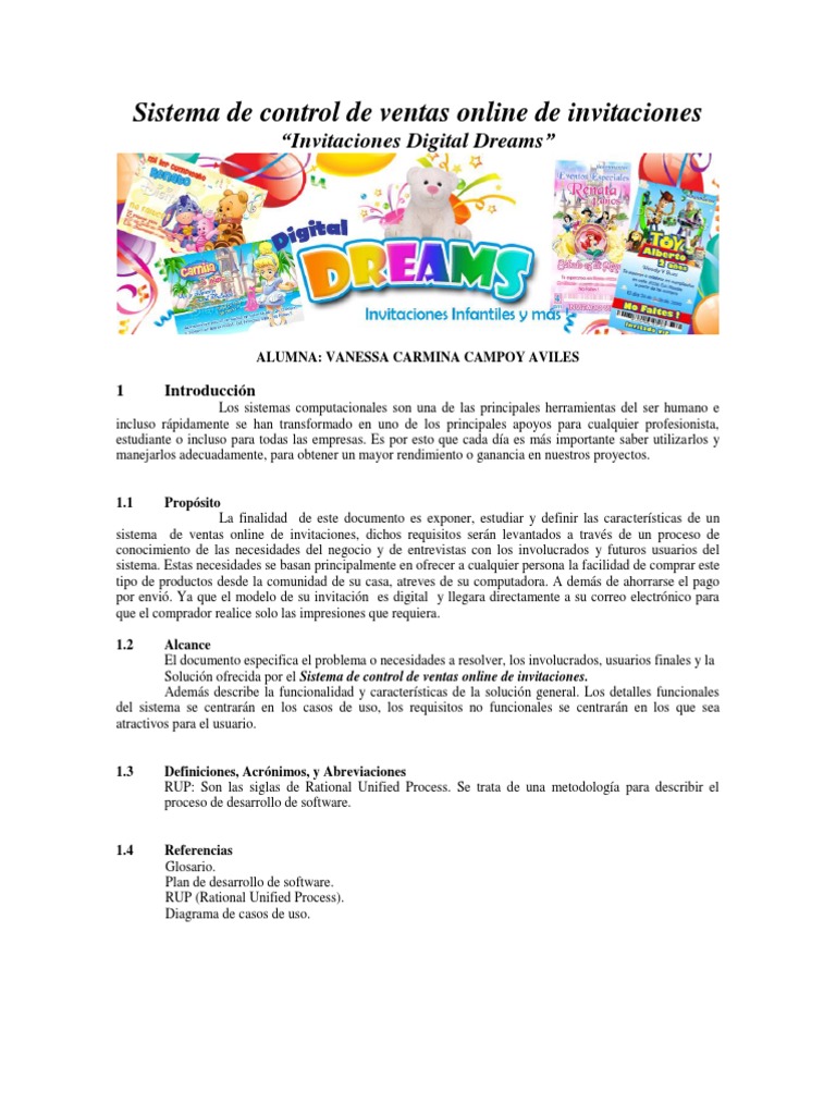 Documento Vision | PDF | Ingeniería de software | Software