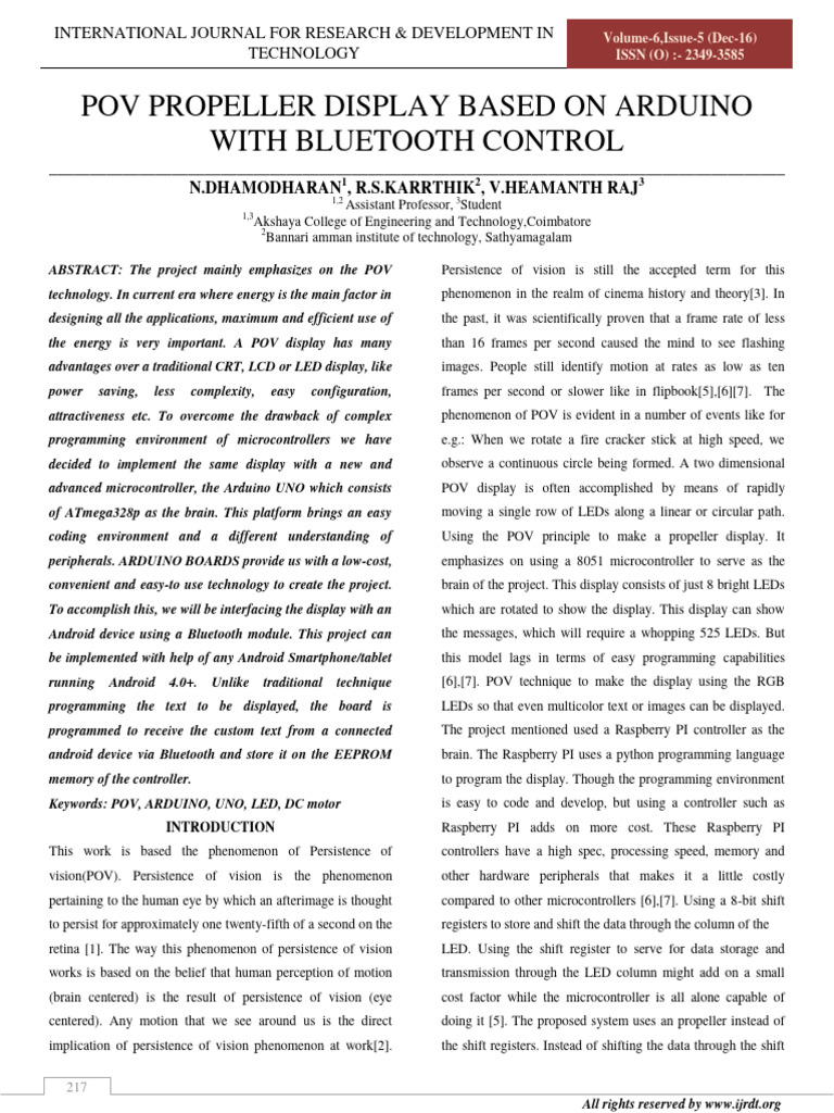 4260239pov Propeller Display Based On Arduino With Bluetooth Control ...