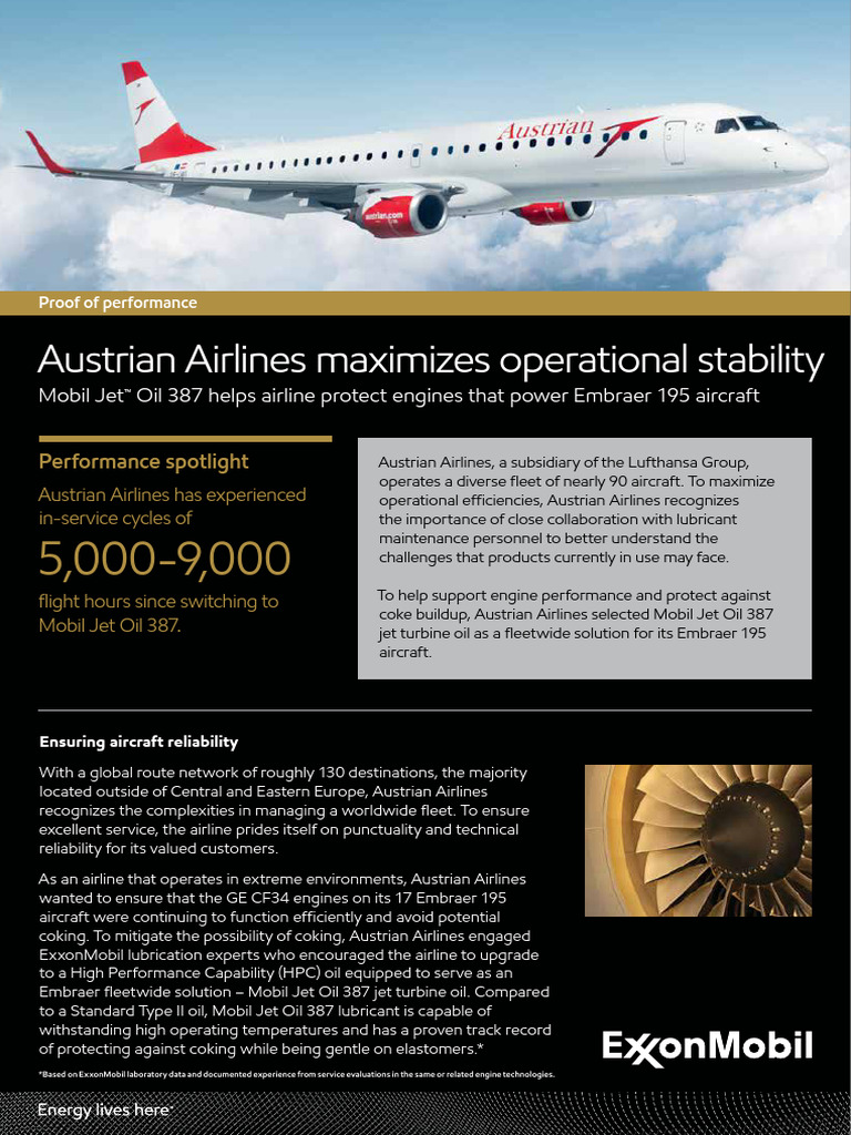 Austrian Airlines Success Story | PDF | Airlines | Jet Engine
