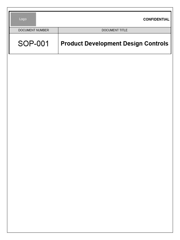Design-Control-SOP - For Additional | PDF | Verification And Validation ...