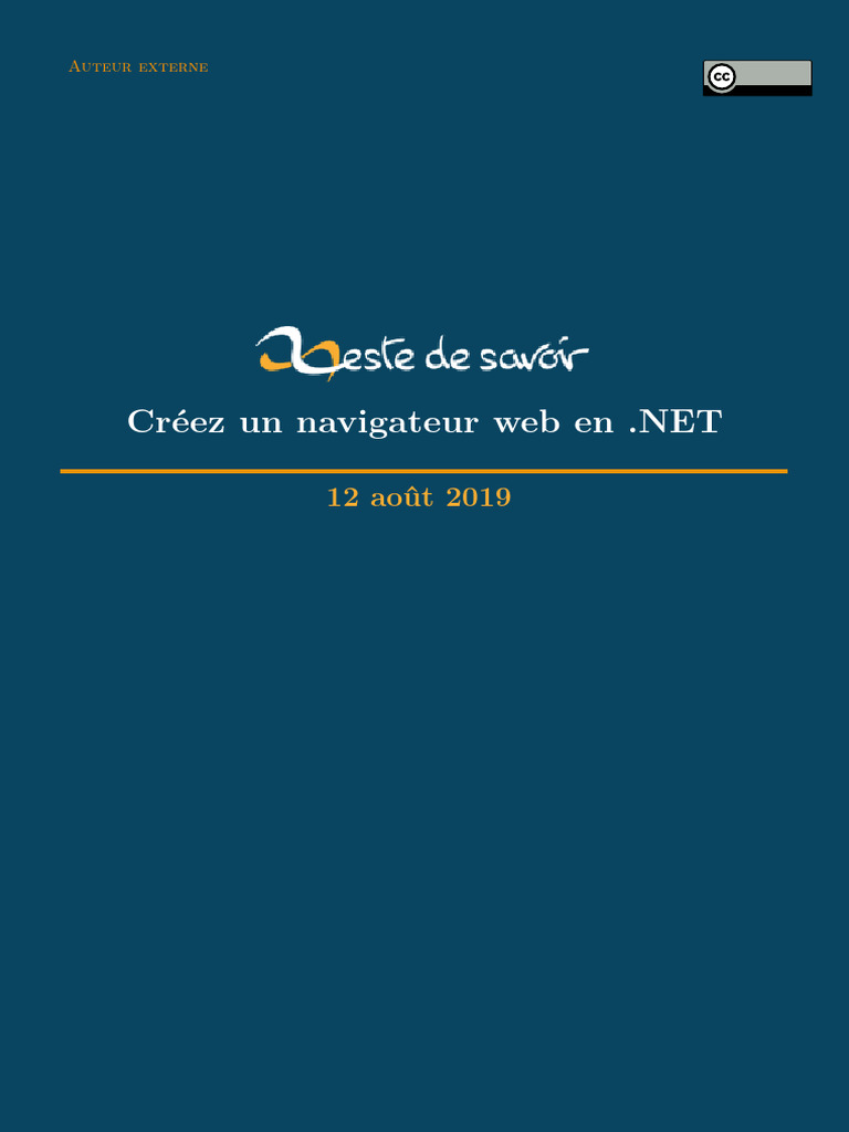 Créer un navigateur web avec Awesomium | PDF | Windows Presentation ...