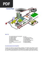 Cement Plant Layout and Process Map | PDF