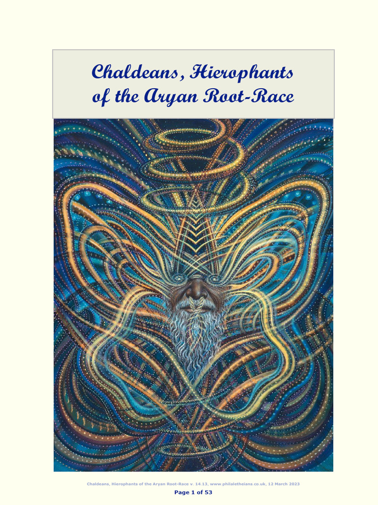 Chaldeans, Hierophants of The Aryan Root Race | PDF | Kabbalah | Amulet
