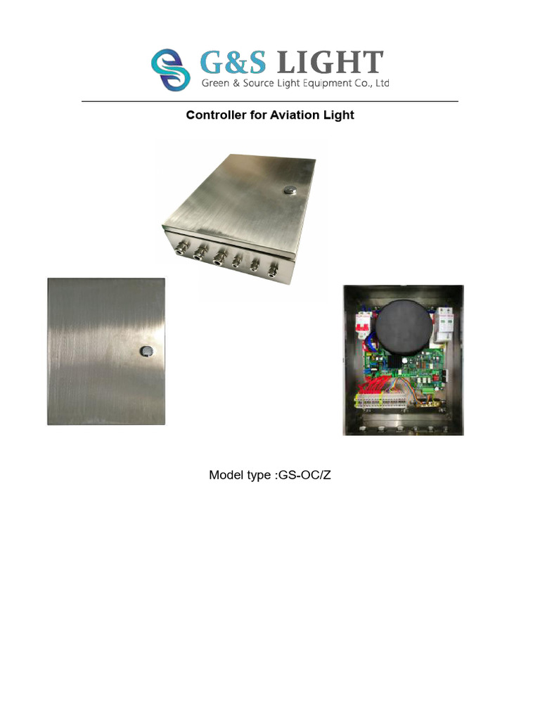 Aviation Light Controller GS-OC/Z | PDF | Power Supply | Switch
