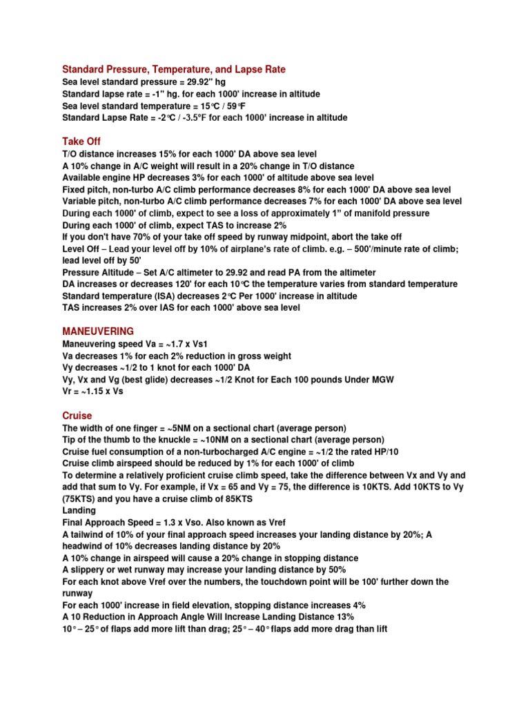 Av tr4 | PDF | Altitude | Sea Level