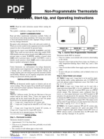 TZT-100 Thermostat Installer Manual | PDF | Thermostat | Switch