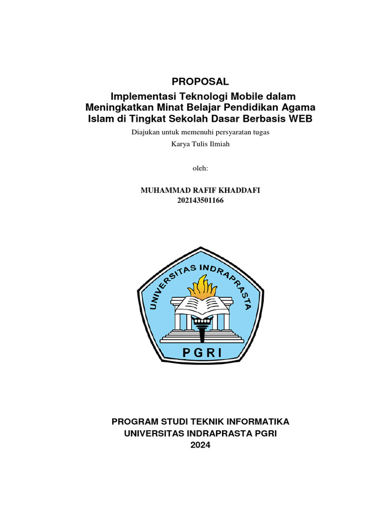 Muhammad Rafif Khadafi - Penulisan Ilmiah | PDF