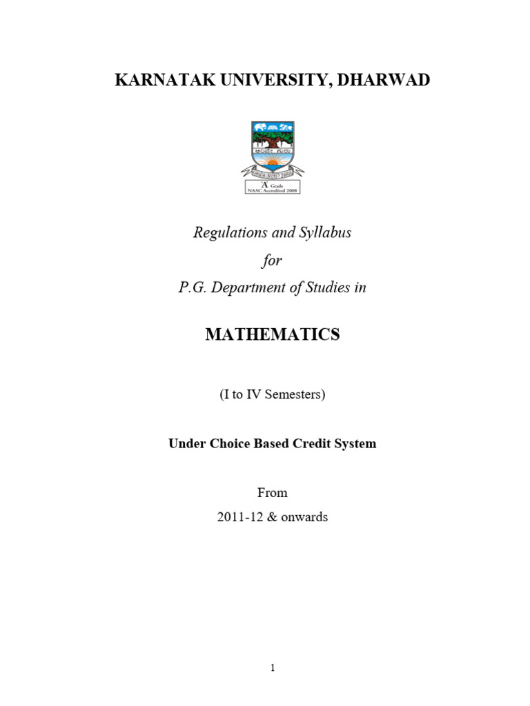 M.Sc. Mathematics Syllabus Overview | PDF | Group (Mathematics ...