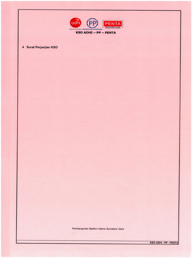 4. Surat Perjanjian KSO | PDF