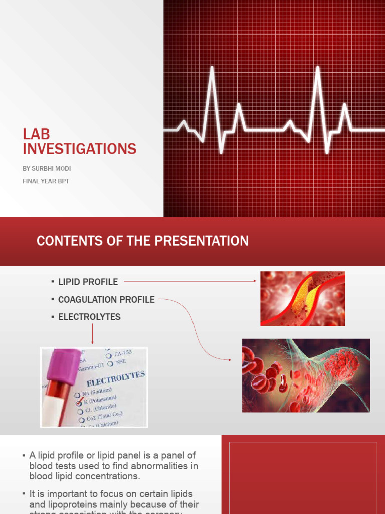Lab Investigations | PDF | Low Density Lipoprotein | Cholesterol