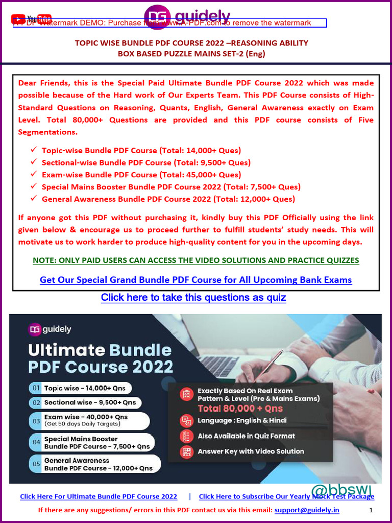 Box Based Puzzle Set - 2 (Mains) | PDF | Vegetables