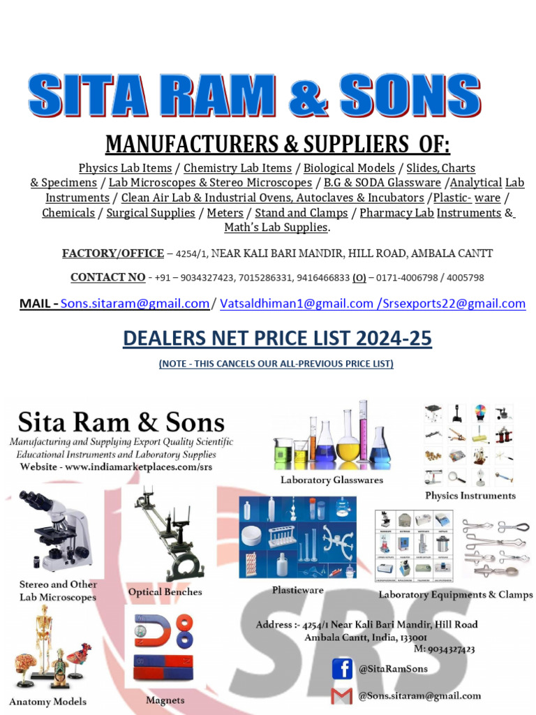 Scientific Net Price List 2024 Srs | PDF | Bipolar Junction Transistor ...